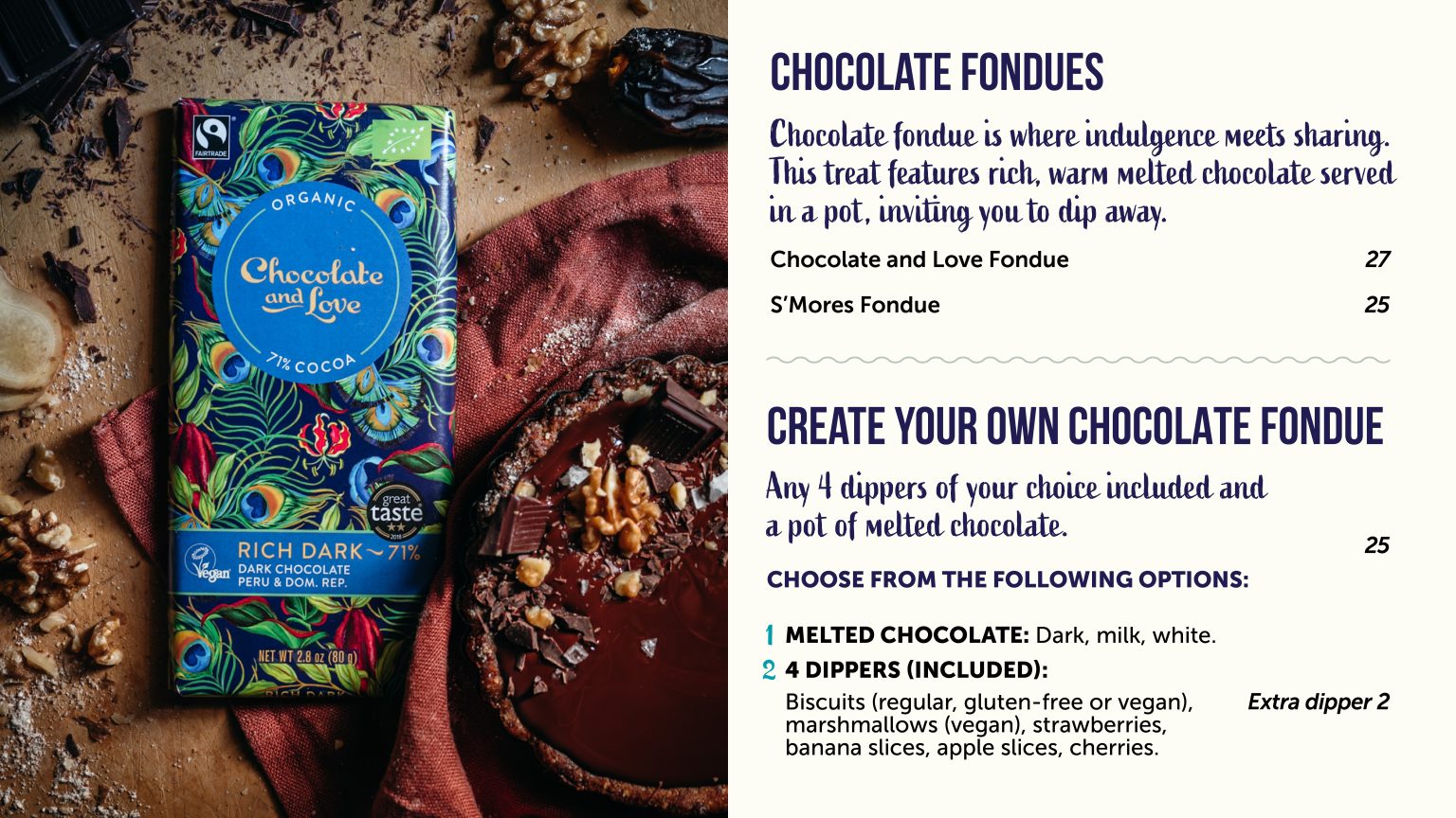 Menu – Chocolate And Love Cafe